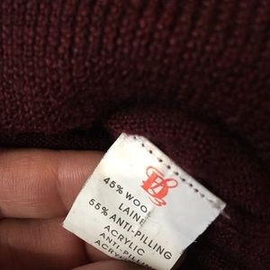 Scala | Sweaters | Scala Milano Maroon Sweater Wool Blend | Poshmark
